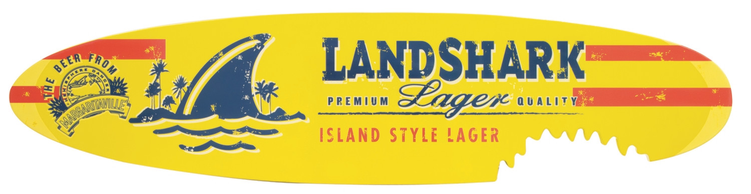 Margaritaville Landshark Surfboard Sign