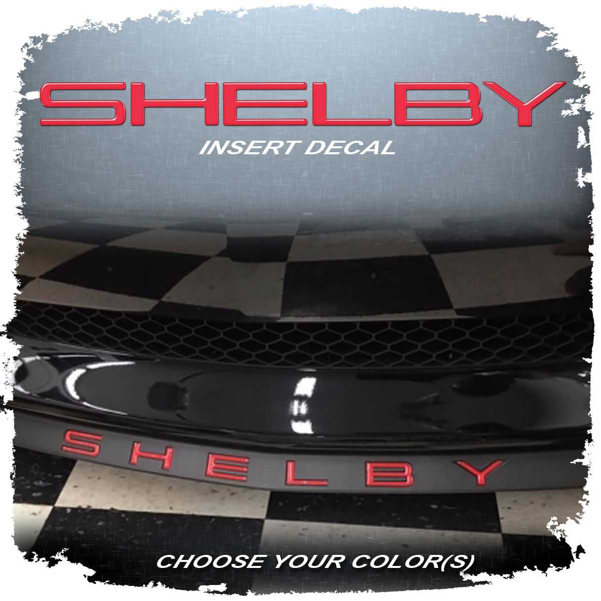 Shelby Splitter Domed Decal Insert