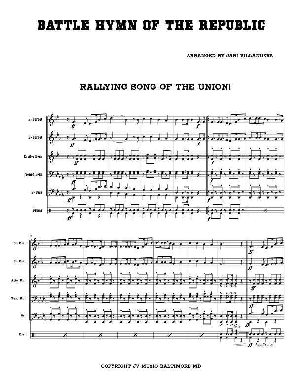 Battle Hymn of the Republic Civil War Band | Civil War Brass Band Music ...