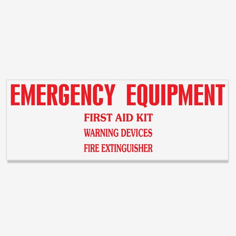 EMERGENCY EXIT DECALS | FMVSS 571-217