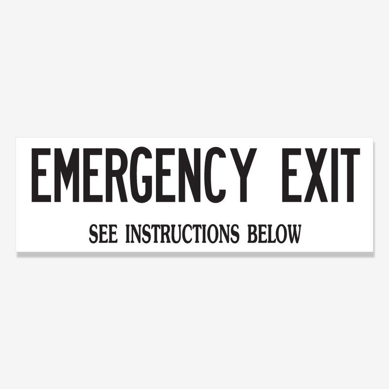 EMERGENCY EXIT DECALS | FMVSS 571-217