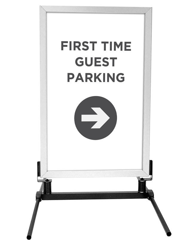 First Time Guest Parking Signs! | Church Sign Shop