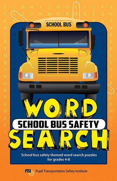 School Bus Safety Word Search Booklet for Grades 4-8 | Store | Pupil ...