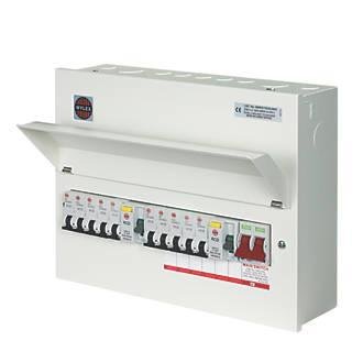 Wylex - 10 Way Split Load Consumer Unit - Fully Loaded