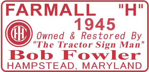 Store | 4" x 8" Tractor Display Sign | Tractor & Engine Display Signs