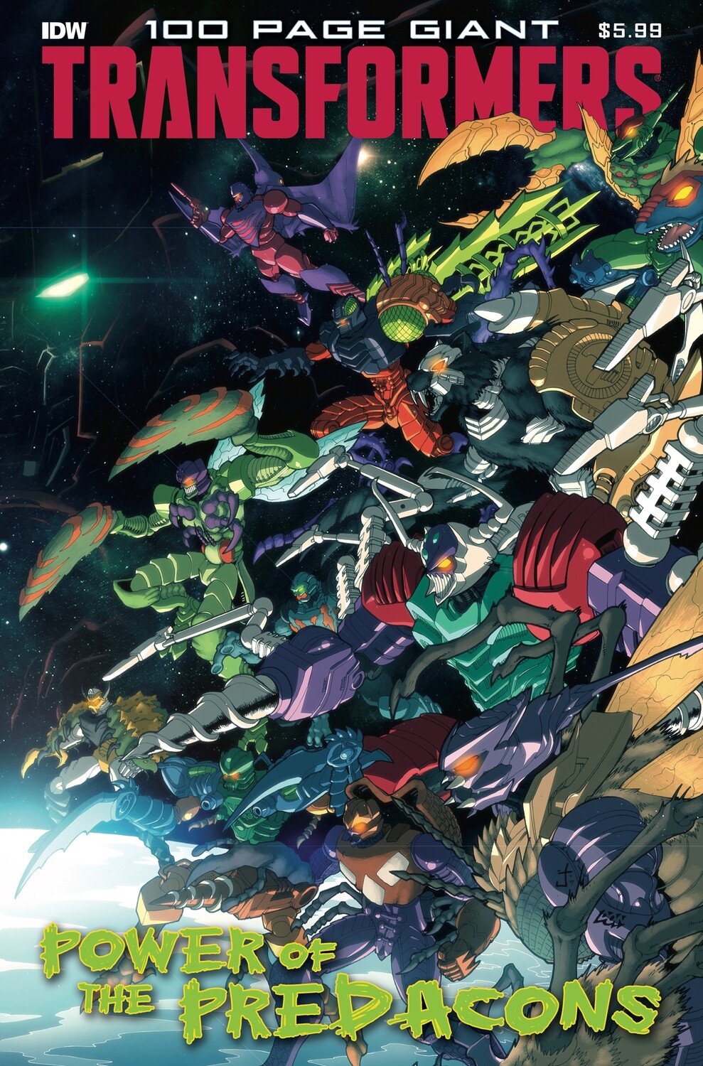 TRANSFORMERS 100 PAGE GIANT POWER PREDACONS IDW COMICS (12th February 2020)