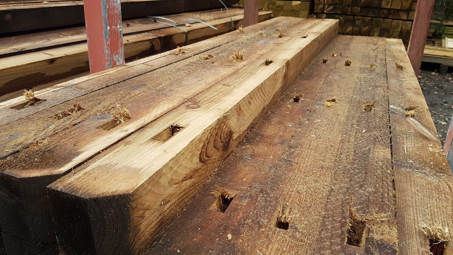 Mortised Posts 100mm x 100mm