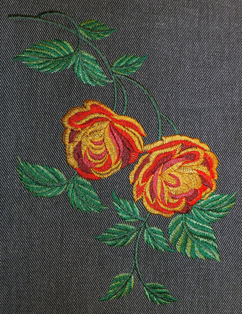 Machine Embroidery Design Bouquet of roses - 3 sizes | Roses embroidery ...
