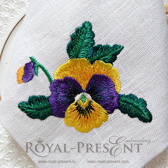 Pansy Machine Embroidery Design | Pansies & Violets embroidery designs ...