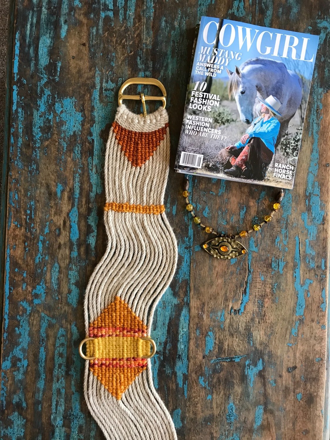 Custom Mohair Cinch - The Wildflower Ranch