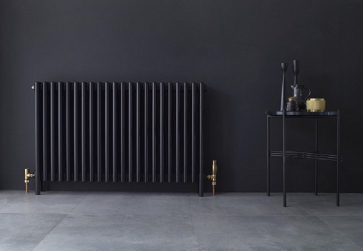 Matt Black Floor Standing Column Radiators