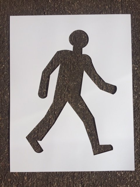 WALKING MAN STENCIL