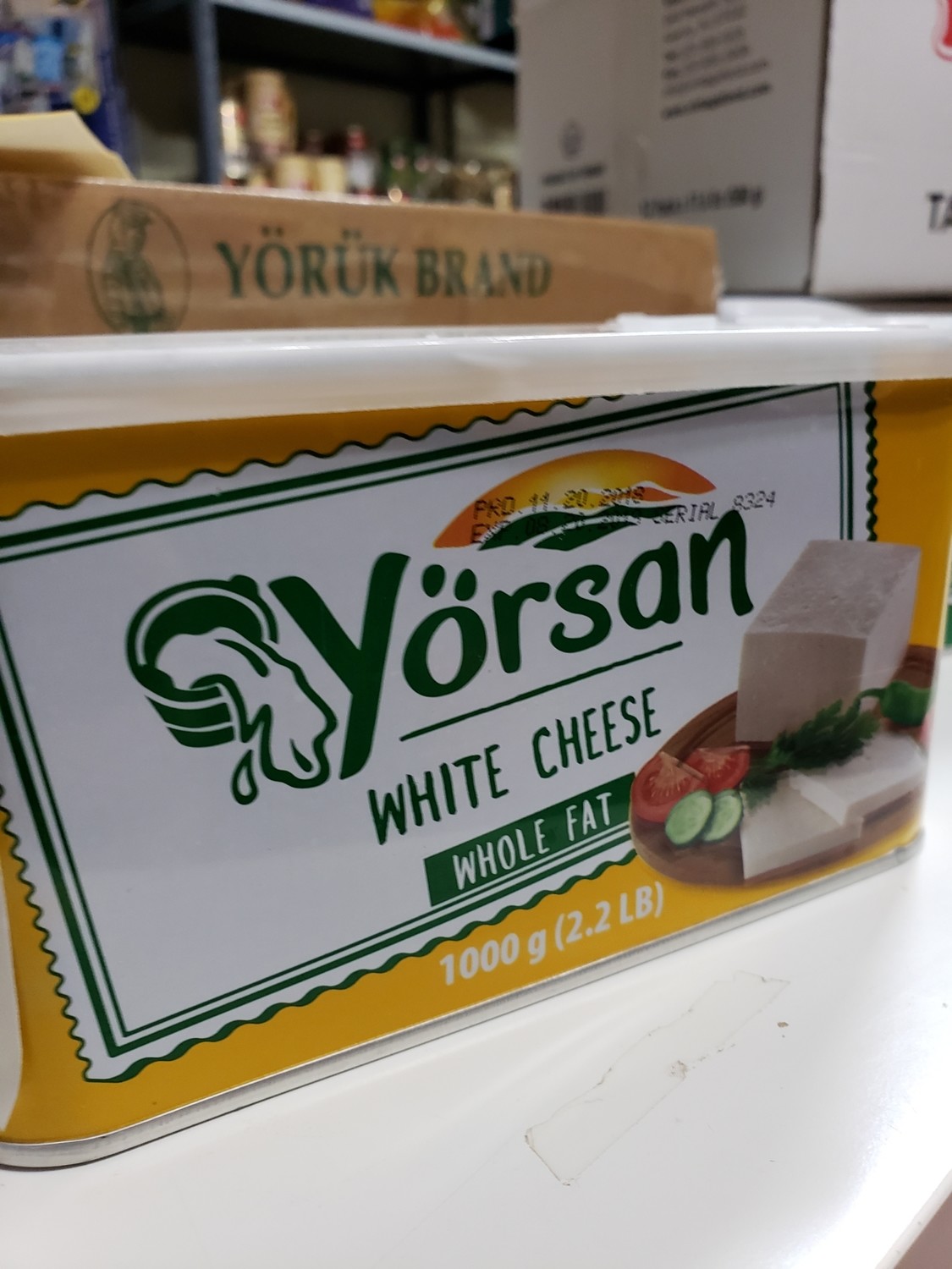 Yorsan whole fat cow feta white cheese 1kg