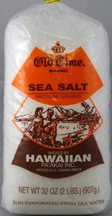 Old Time Hawaiian Sea Salt 2LB (Med Grains)