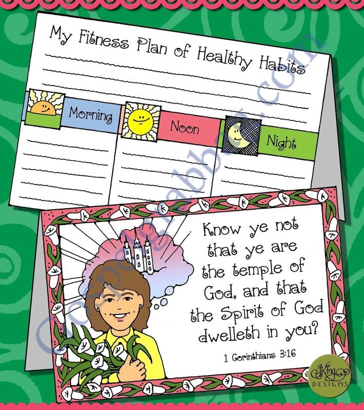 Word of Wisdom, Health, Choices: LDS Lesson Activity - Activity Days ...