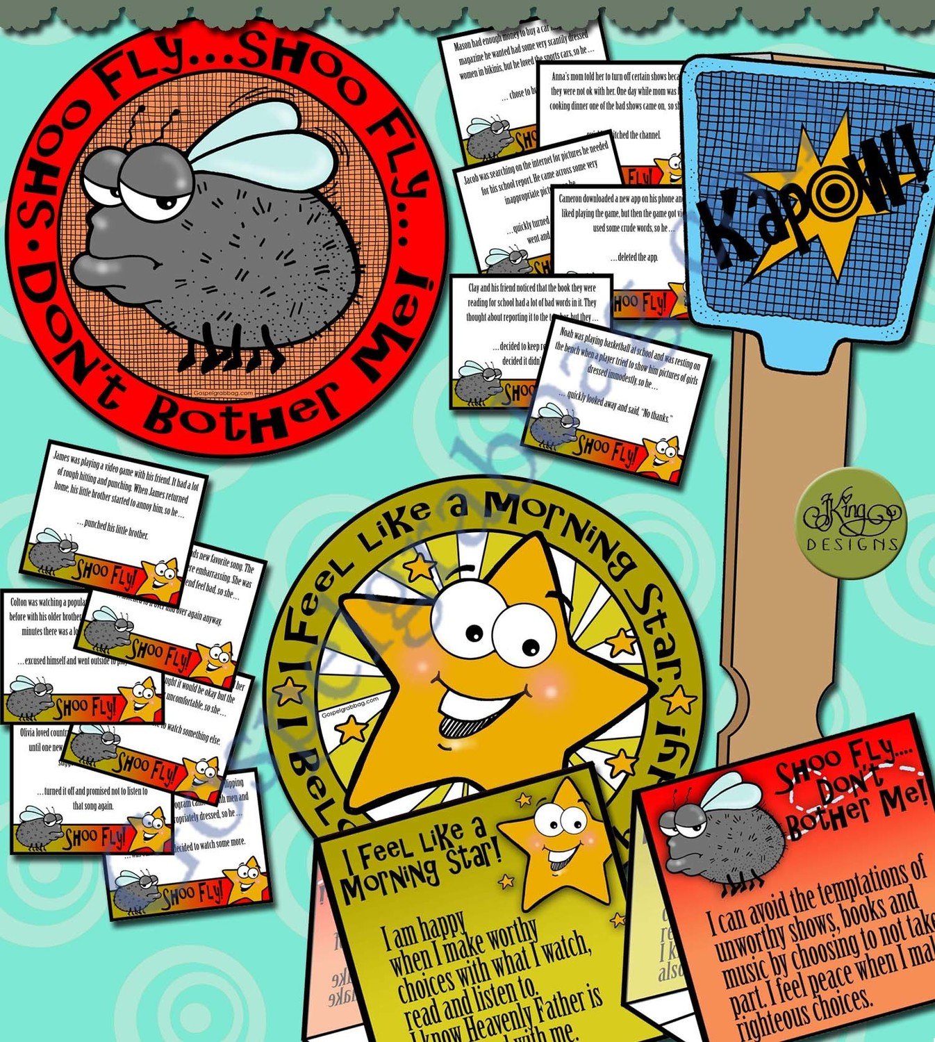 Shoo Fly Dont Bother Me Media Choices Swat Game Ggb Store Gospel Grab Bag