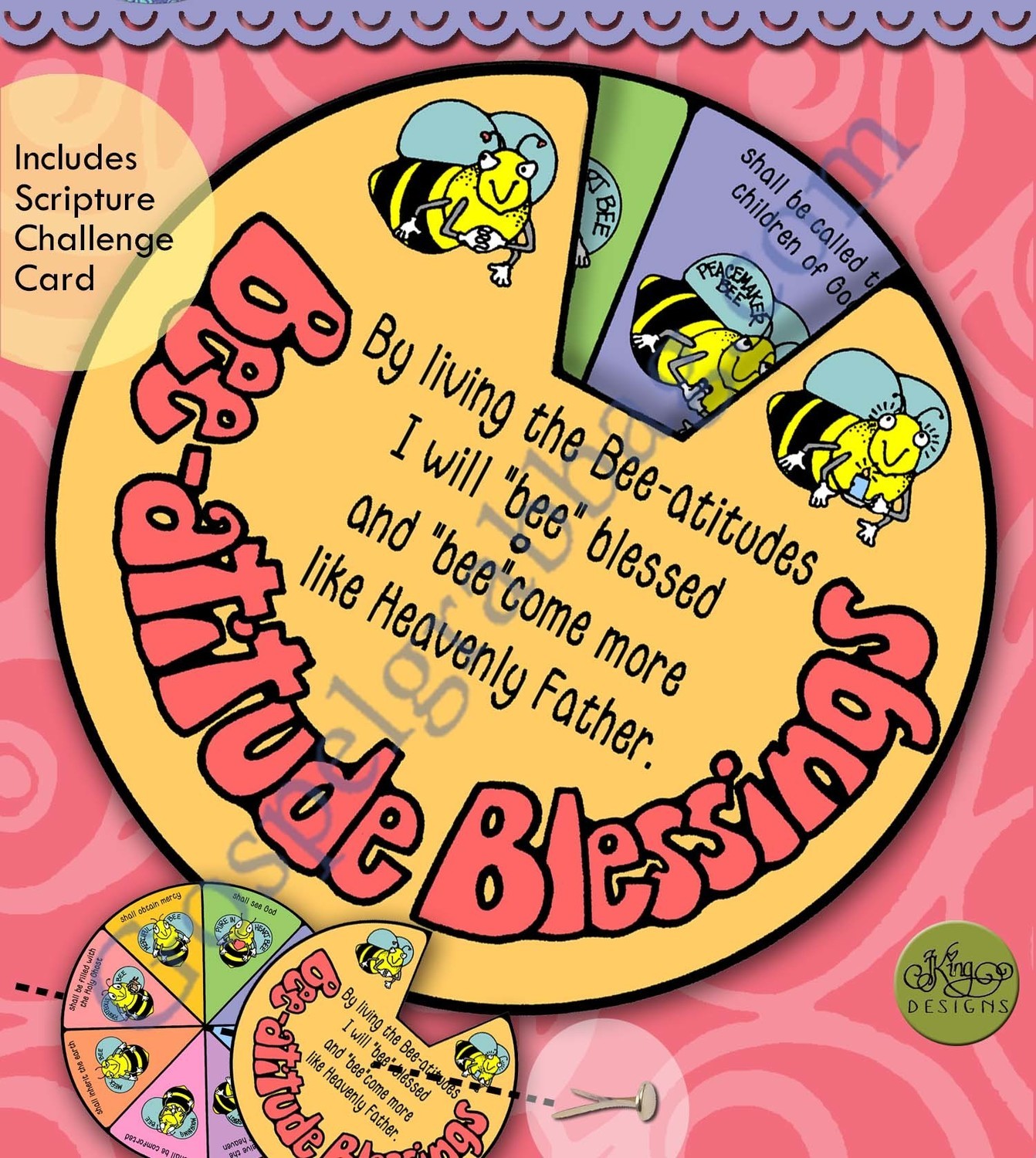 Beatitude Blessings Wheel | Handout Activities - Gospel Grab Bag