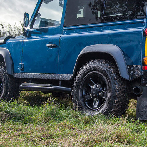 Side Sill Protectors – Aluminium Chequer Plate for Land Rover Defender ...