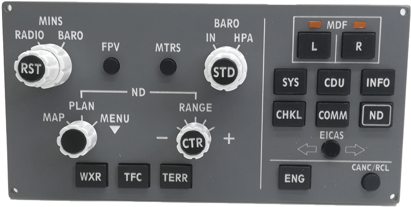 Boeing 787 EFIS/Display Select Panel