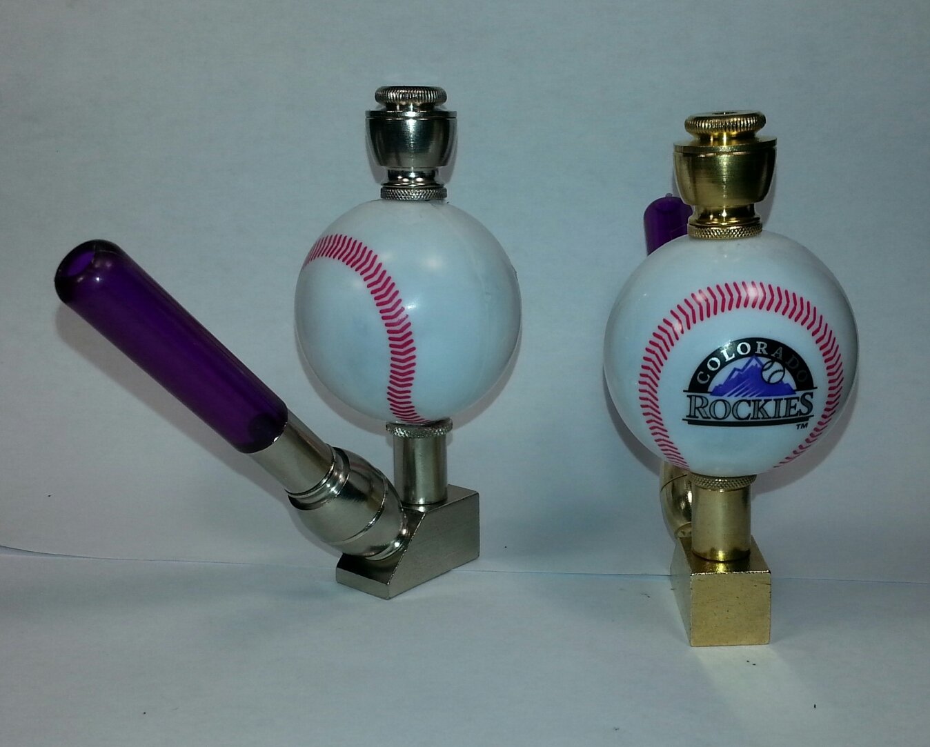 Colorado Rockies MLB Baseball Pipe Wedge Design