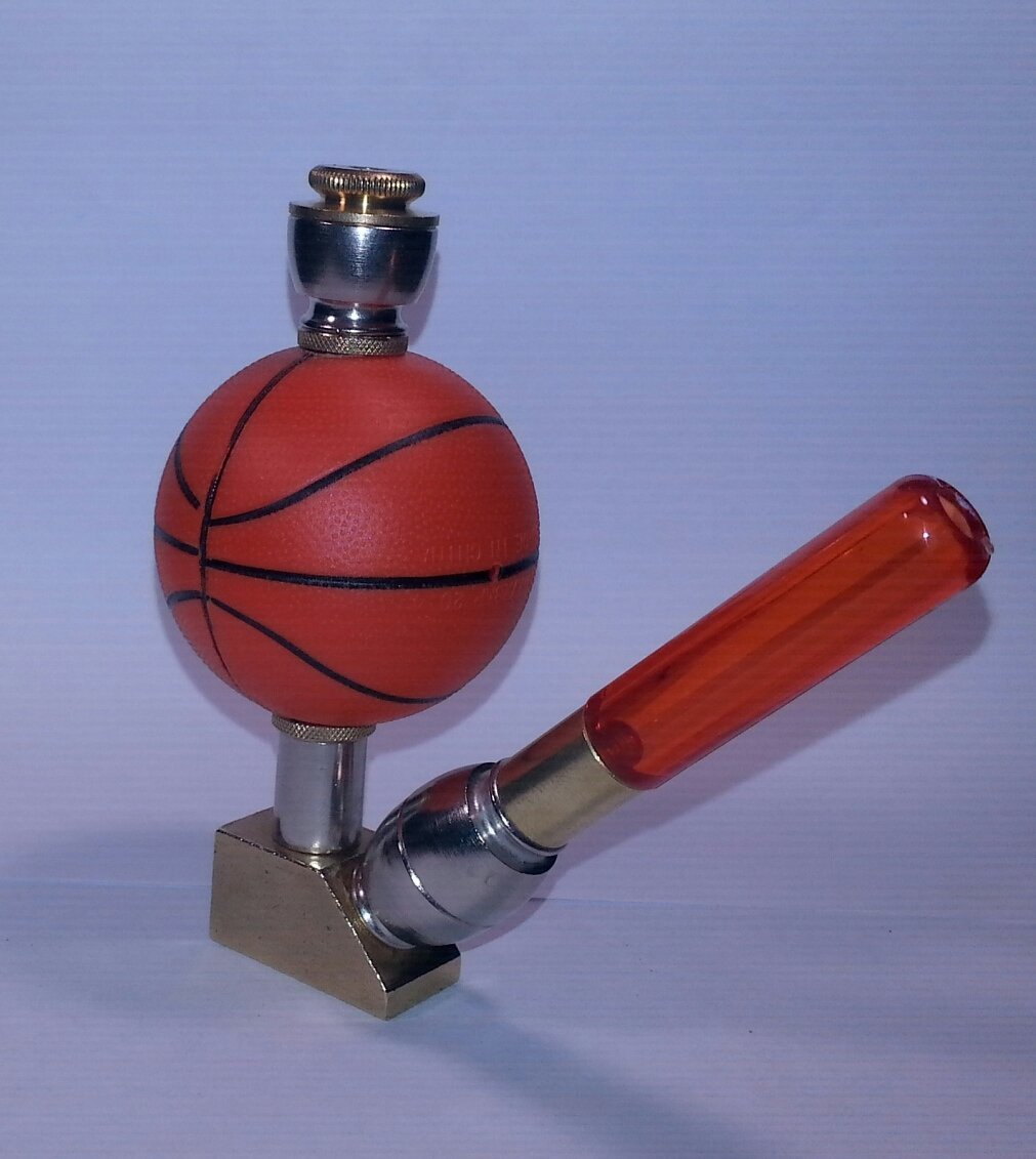 Houston Rockets NBA Basketball Pipe Nickel/Brass Finish