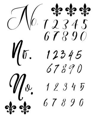 Fancy Numbers And Letters
