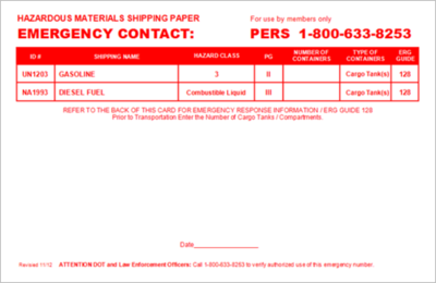 3. Reusable Shipping Papers