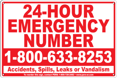 2. Emergency Number Sign and Decals