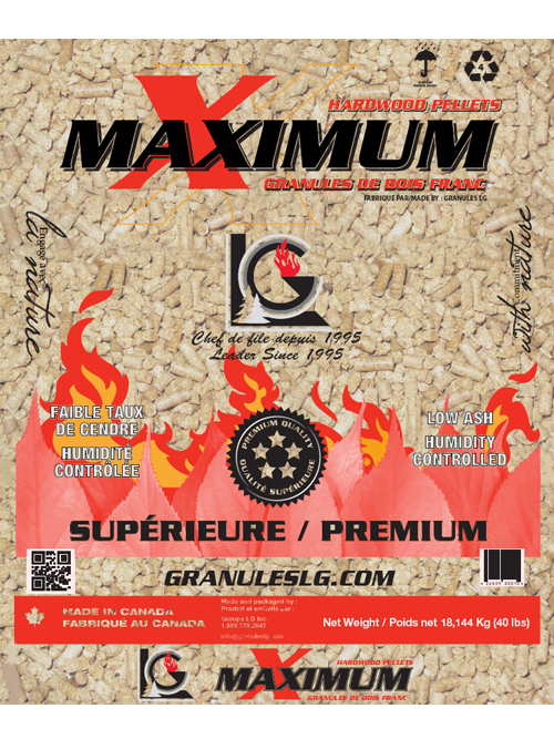 LG Maximum Hardwood Pellets - 1 Ton (50 bags)