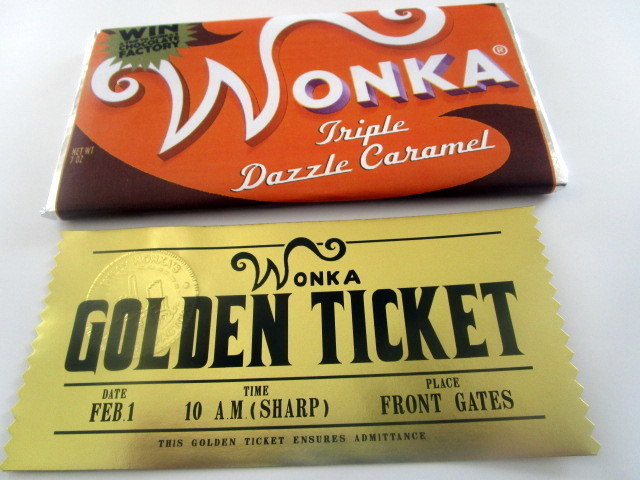 Willy Wonka Chocolate Factory Replica Wonka Bar And It's A Golden