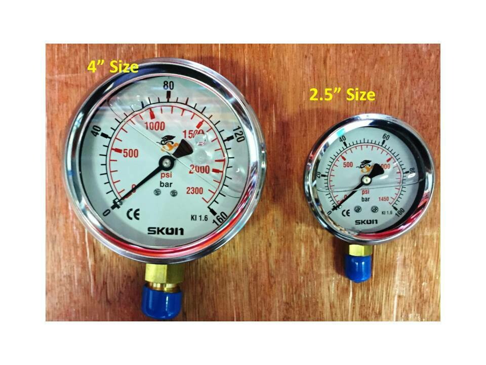 Hydraulic Pressure Gauge 10BAR to 700BAR 100mm Dial | Store | Hydraulic ...