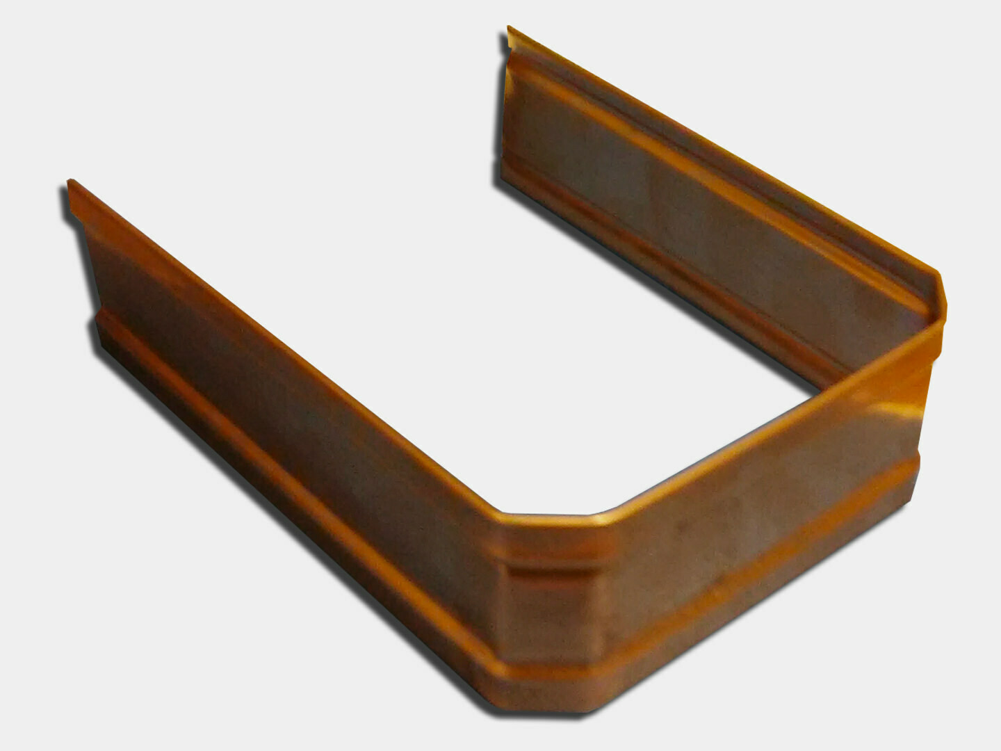 Square Corrugated Copper Downspout Strap for Wall - K&M - Shop - K&M ...