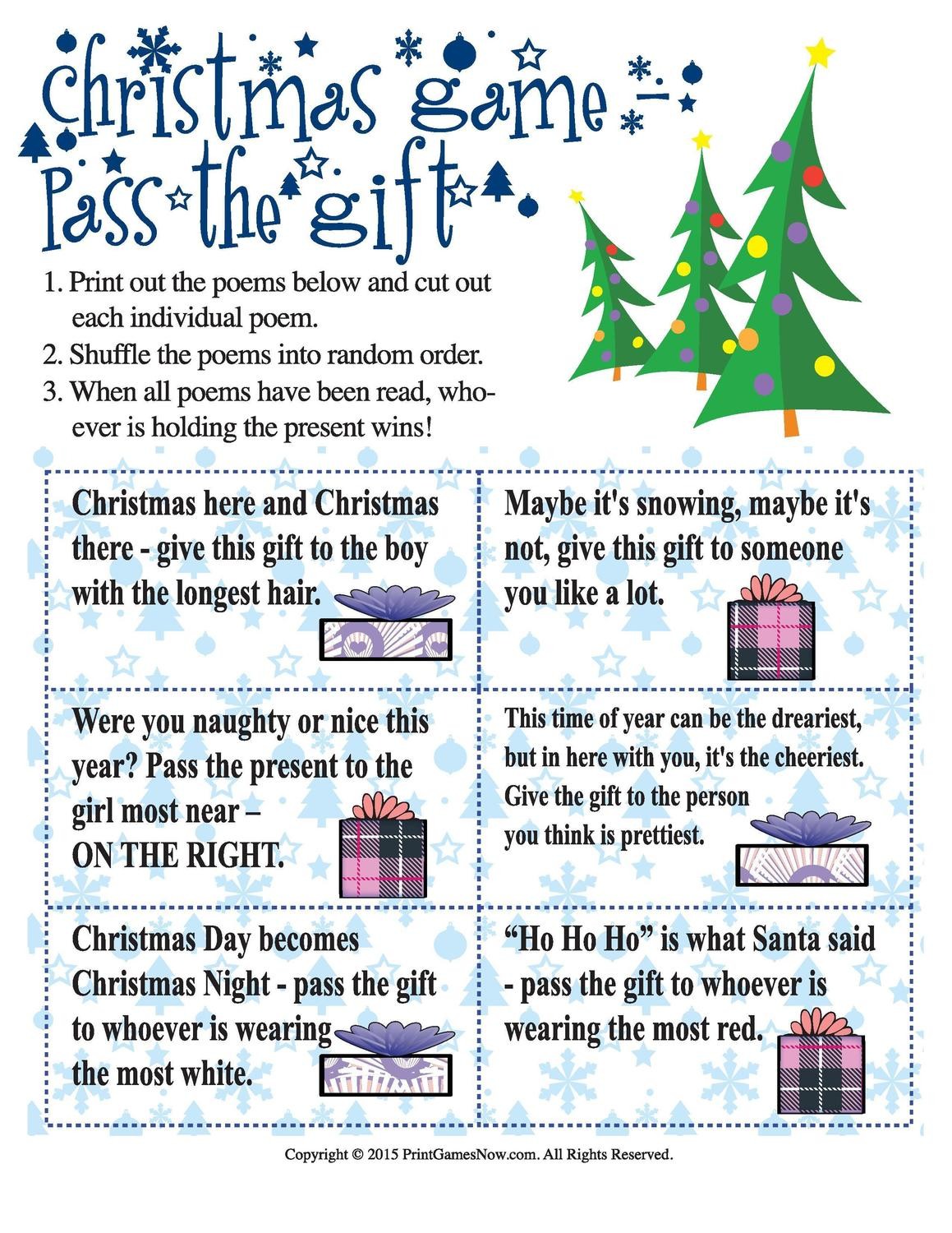 Christmas Pass The Gift
