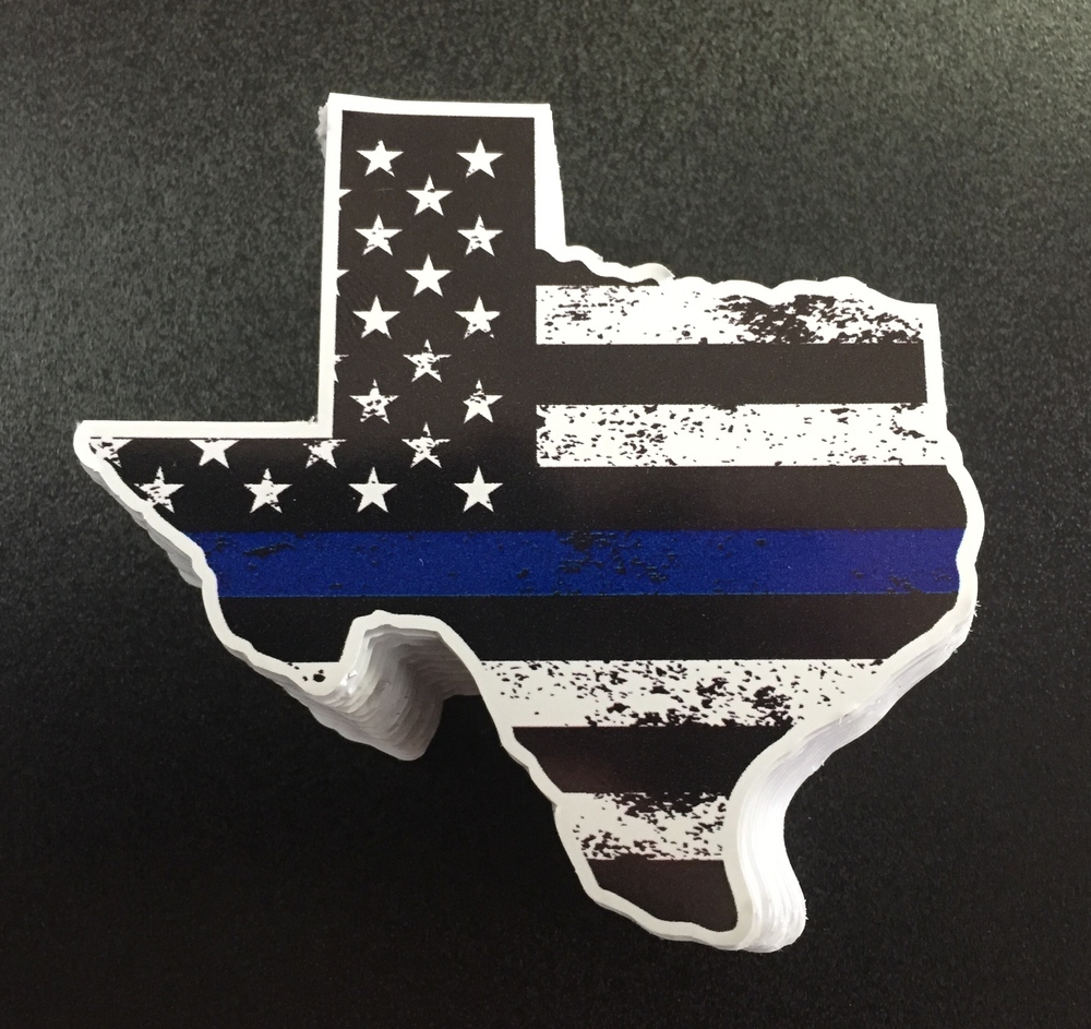 Texas Blue Stripe Large - Sticker 650434545501| eBay