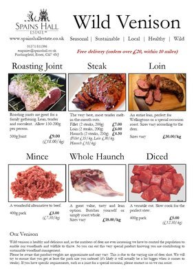 Buy Wild Venison Essex